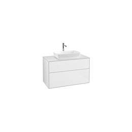Villeroy & Boch V&B Waschtischunterschrank Wandbeleuchtung Finion 100x60,3cm, Abd.-Pl. wh. m, glo wh. Lac ; Villeroy & Boch (G76100GF)