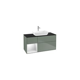 Villeroy & Boch V&B Waschtischunterschrank Wandbeleuchtung Finion 120cm, Pl b m, Reg wh. m Lac, Oli. m Lac ; Villeroy & Boch (G822MTGM)