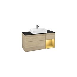 Villeroy & Boch V&B Waschtischunterschrank Wandbeleuchtung Finion 120cm, Pl bla m, Reg re gol m, Oa ven ; Villeroy & Boch (G422HFPC)