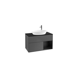 Villeroy & Boch V&B Waschtischunterschrank Wandbeleuchtung Finion 100, Pl bla m, Reg bla m Lac, Anthrac. m ; Villeroy & Boch (G902PDGK)