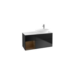 Villeroy & Boch V&B Waschtischunterschrank Wandbeleuchtung Finion 120cm, Pl wh. m, Reg wal ven, bla m Lac ; Villeroy & Boch (G921GNPD)