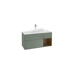 Villeroy & Boch V&B Waschtischunterschrank Wandbeleuchtung Finion 120cm, Pl wh. m, Reg wal ven, Oli. m Lac ; Villeroy & Boch (G831GNGM)