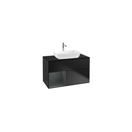 Villeroy & Boch V&B Waschtischunterschrank Wandbeleuchtung Finion 100, Pl bla m, Reg md m Lac, bla m Lac ; Villeroy & Boch (G772HGPD)