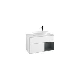 Villeroy & Boch V&B Waschtischunterschrank Wandbeleuchtung Finion 100, Pl wh. m, Reg md m Lac, glo wh. Lac ; Villeroy & Boch (G901HGGF)