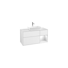 Villeroy & Boch V&B Waschtischunterschrank Wandbeleuchtung Finion 120cm, Pl w m, Rg g wh. Lac, glo wh. Lac ; Villeroy & Boch (G831GFGF)