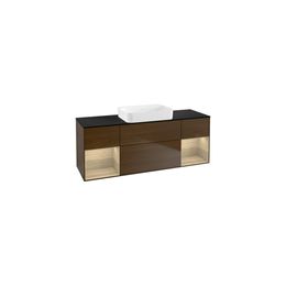 Villeroy & Boch V&B Waschtischunterschrank Wandbeleuchtung Finion 160x60,3x50,1cm, Reg Oa ven, wal veneer ; Villeroy & Boch (G742PCGN)