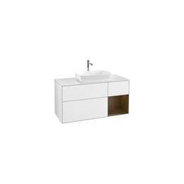 Villeroy & Boch V&B Waschtischunterschrank Wandbeleuchtung Finion 120cm, Pl w m, Reg wal ven, glo wh. Lac ; Villeroy & Boch (G831GNGF)