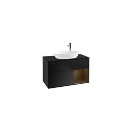 Villeroy & Boch V&B Waschtischunterschrank Wandbeleuchtung Finion 100, Pl bla m, Reg wal ven, bla m Lac ; Villeroy & Boch (G902GNPD)