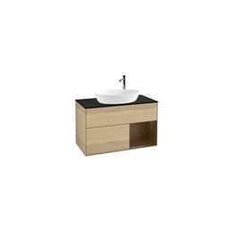 Villeroy & Boch V&B Waschtischunterschrank Wandbeleuchtung Finion 100, Abd.-Pl. bla m, Reg wal ven, Oa ven ; Villeroy & Boch (G902GNPC)