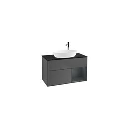 Villeroy & Boch V&B Waschtischunterschrank Wandbeleuchtung Finion 100, Pl bla m, Reg md m Lac, Anthrac. m ; Villeroy & Boch (G902HGGK)