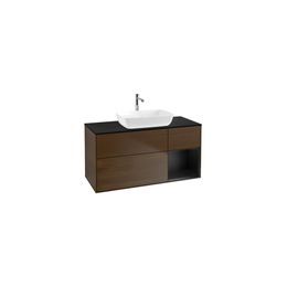 Villeroy & Boch V&B Waschtischunterschrank Wandbeleuchtung Finion 120cm, Pl bla m, Reg bla m Lac, wal ven ; Villeroy & Boch (G832PDGN)