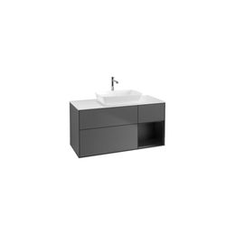 Villeroy & Boch V&B Waschtischunterschrank Wandbeleuchtung Finion 120cm, Pl w m, Reg bla m Lac, Anthrac. m ; Villeroy & Boch (G831PDGK)