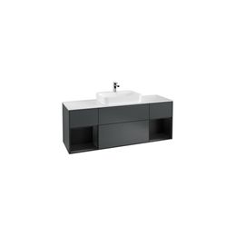 Villeroy & Boch V&B Waschtischunterschrank Wandbeleuchtung Finion 160cm, Pl w m, Rg b m Lac, md bl. m Lac ; Villeroy & Boch (G451PDHG)