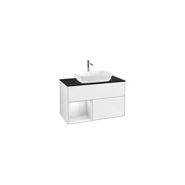 Villeroy & Boch V&B Waschtischunterschrank Wandbeleuchtung Finion 100, Pl b m, Reg wh. m Lac, glo wh. Lac ; Villeroy & Boch (G772MTGF)