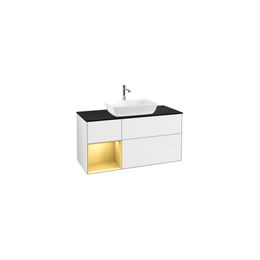 Villeroy & Boch V&B Waschtischunterschrank Wandbeleuchtung Finion 120cm, Pl b m, Rg gol m Lac, glo wh. Lac ; Villeroy & Boch (G822HFGF)