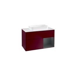 Villeroy & Boch V&B Waschtischunterschrank Wandbeleuchtung Finion 100x60,3 cm, Reg re md bl. m Lac, Peo m ; Villeroy & Boch (G661HGHB)