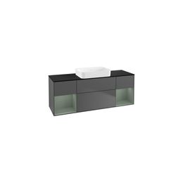 Villeroy & Boch V&B Waschtischunterschrank Wandbeleuchtung Finion 160x60,3x50,1cm, Rg Ol m Lac, Anthrac. m ; Villeroy & Boch (G742GMGK)