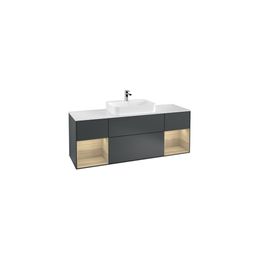 Villeroy & Boch V&B Waschtischunterschrank Wandbeleuchtung Finion 160cm, Pl w m, Reg Oa ven, md bl. m Lac ; Villeroy & Boch (G451PCHG)