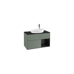 Villeroy & Boch V&B Waschtischunterschrank Wandbeleuchtung Finion 100, Pl bla m, Reg bla m Lac, Oli. m Lac ; Villeroy & Boch (G902PDGM)
