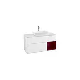Villeroy & Boch V&B Waschtischunterschrank Wandbeleuchtung Finion 120cm, Pl w m, Rg Peo m Lac, glo wh. Lac ; Villeroy & Boch (G831HBGF)