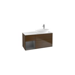 Villeroy & Boch V&B Waschtischunterschrank Wandbeleuchtung Finion 120cm, Pl w m, Rg A m Lac, wal ven ; Villeroy & Boch (G921GKGN)