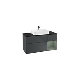 Villeroy & Boch V&B Waschtischunterschrank Wandbeleuchtung Finion 120cm, Pl b m, Rg r Oli. m, md bl. m Lac ; Villeroy & Boch (G422GMHG)