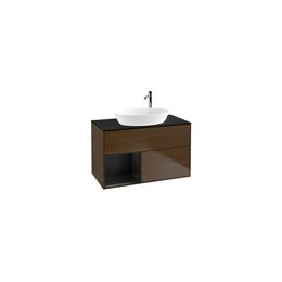 Villeroy & Boch V&B Waschtischunterschrank Wandbeleuchtung Finion 100, Pl bla m, Reg bla m Lac, wal ven ; Villeroy & Boch (G892PDGN)
