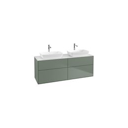 Villeroy & Boch V&B Waschtischunterschrank Wandbeleuchtung Finion 160x60cm, Abd.-Pl. wh. m, Oli. m Lacquer ; Villeroy & Boch (G84100GM)
