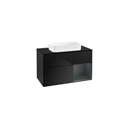 Villeroy & Boch V&B Waschtischunterschrank Wandbeleuchtung Finion 100x60,3 cm, Rg r md b m Lac, bla m Lac ; Villeroy & Boch (G662HGPD)