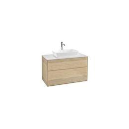 Villeroy & Boch V&B Waschtischunterschrank Wandbeleuchtung Finion 100x60,3cm, Abd.-Pl. wh. m, Oak Veneer ; Villeroy & Boch (G76100PC)
