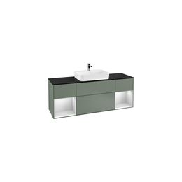 Villeroy & Boch V&B Waschtischunterschrank Wandbeleuchtung Finion 160cm, Pl b m, Reg wh. m Lac, Oli. m Lac ; Villeroy & Boch (G452MTGM)