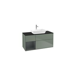 Villeroy & Boch V&B Waschtischunterschrank Wandbeleuchtung Finion 120cm, Pl b m, Reg md m Lac, Oli. m Lac ; Villeroy & Boch (G822HGGM)