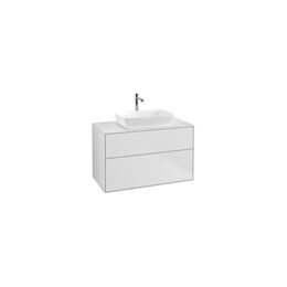 Villeroy & Boch V&B Waschtischunterschrank Wandbeleuchtung Finion 100x60,3cm, Abd.-Pl. wh. m, wh. m Lac ; Villeroy & Boch (G76100MT)