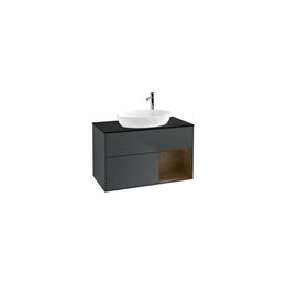Villeroy & Boch V&B Waschtischunterschrank Wandbeleuchtung Finion 100, Pl bla m, Reg wal ven, md bl. m Lac ; Villeroy & Boch (G902GNHG)
