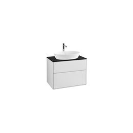 Villeroy & Boch V&B Waschtischunterschrank Wandbeleuchtung Finion 80x60,3cm, Abd.-Pl. bla m, wh. m lacquer ; Villeroy & Boch (G75200MT)