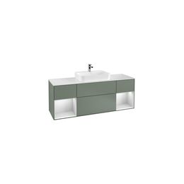 Villeroy & Boch V&B Waschtischunterschrank Wandbeleuchtung Finion 160cm, Pl w m, Reg wh. m Lac, Oli. m Lac ; Villeroy & Boch (G451MTGM)