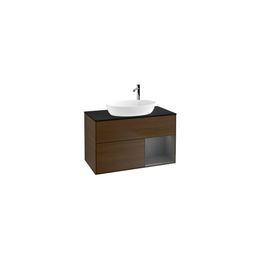 Villeroy & Boch V&B Waschtischunterschrank Wandbeleuchtung Finion 100, Pl b m, Reg Anthrac. m Lac, wal ven ; Villeroy & Boch (G902GKGN)