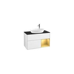 Villeroy & Boch V&B Waschtischunterschrank Wandbeleuchtung Finion 100, Pl b m, Reg gol m Lac, glo wh. Lac ; Villeroy & Boch (G902HFGF)