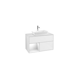 Villeroy & Boch V&B Waschtischunterschrank Wandbeleuchtung Finion 100, Pl w m, Rg glo wh. Lac, glo wh. Lac ; Villeroy & Boch (G771GFGF)
