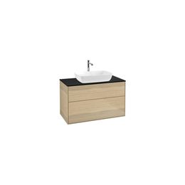 Villeroy & Boch V&B Waschtischunterschrank Wandbeleuchtung Finion 100x60,3cm, Abd.-Pl. bla m, Oak Veneer ; Villeroy & Boch (G76200PC)