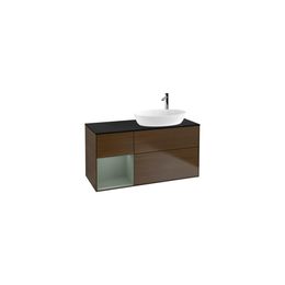 Villeroy & Boch V&B Waschtischunterschrank Wandbeleuchtung Finion 120cm, Pl bla m, Reg Oli. m Lac, wal ven ; Villeroy & Boch (G922GMGN)