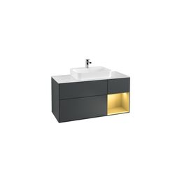 Villeroy & Boch V&B Waschtischunterschrank Wandbeleuchtung Finion 120cm, Pl w m, Rg re gol m, md bl. m Lac ; Villeroy & Boch (G421HFHG)