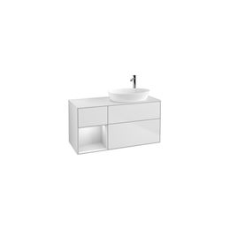 Villeroy & Boch V&B Waschtischunterschrank Wandbeleuchtung Finion 120cm, Pl w m, Reg wh. m Lac, wh. m Lac ; Villeroy & Boch (G921MTMT)