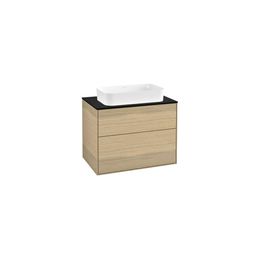 Villeroy & Boch V&B Waschtischunterschrank Wandbeleuchtung Finion 80x60,3x50,1mm, Gl. bla Matt, Oak Veneer ; Villeroy & Boch (G63200PC)