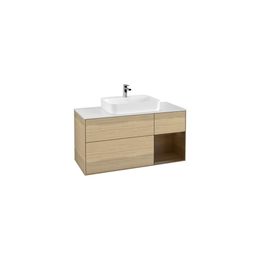 Villeroy & Boch V&B Waschtischunterschrank Wandbeleuchtung Finion 120cm, Pl wh. m, Reg re wal ven, Oa ven ; Villeroy & Boch (G421GNPC)