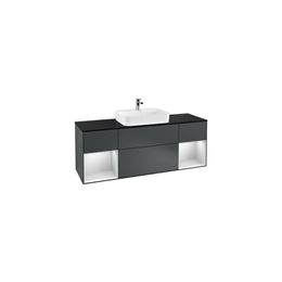 Villeroy & Boch V&B Waschtischunterschrank Wandbeleuchtung Finion 160cm, Pl b m, Rg w m Lac, md bl. m Lac ; Villeroy & Boch (G452MTHG)