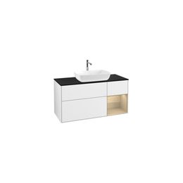 Villeroy & Boch V&B Waschtischunterschrank Wandbeleuchtung Finion 120cm, Pl bla m, Reg Oa ven, glo wh. Lac ; Villeroy & Boch (G832PCGF)