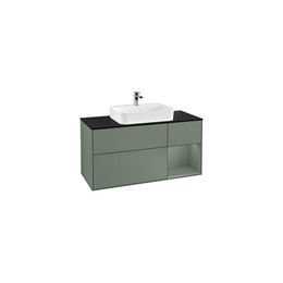 Villeroy & Boch V&B Waschtischunterschrank Wandbeleuchtung Finion 120cm, Pl b m, Reg re Oli. m, Oli. m Lac ; Villeroy & Boch (G422GMGM)