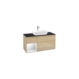 Villeroy & Boch V&B Waschtischunterschrank Wandbeleuchtung Finion 120cm, Pl bla m, Reg wh. m Lac, Oa ven ; Villeroy & Boch (G822MTPC)