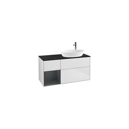 Villeroy & Boch V&B Waschtischunterschrank Wandbeleuchtung Finion 120cm, Pl bla m, Reg md m Lac, wh. m Lac ; Villeroy & Boch (G922HGMT)